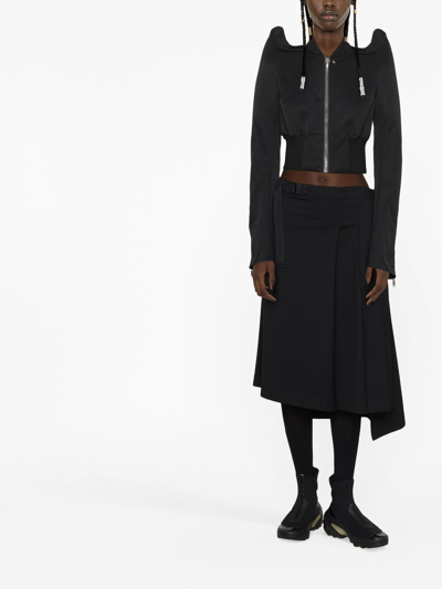 Rick Owens Tec Exaggerated-shoulder Bomber Jacket In Black | ModeSens