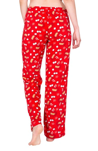 Blis Hot Chocolate Fleece Pajama Pants In Red | ModeSens