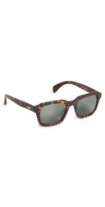 Rag And Bone Acetate Narrow Rectangular Sunglasses Modesens