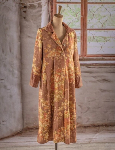 Pre-owned Victorian Trading April Cornell Cottage Rose Wool Long Coat ...