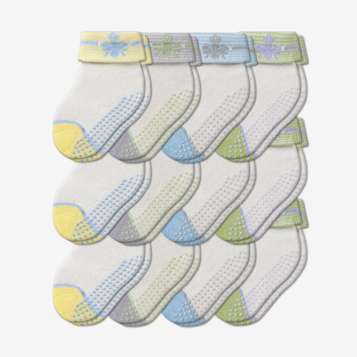 Bombas Baby Gripper Socks 12-pack (6-12 Months) In Stripe Mix | ModeSens