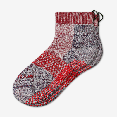 Bombas Merino Wool Gripper House Socks In Red Clay | ModeSens