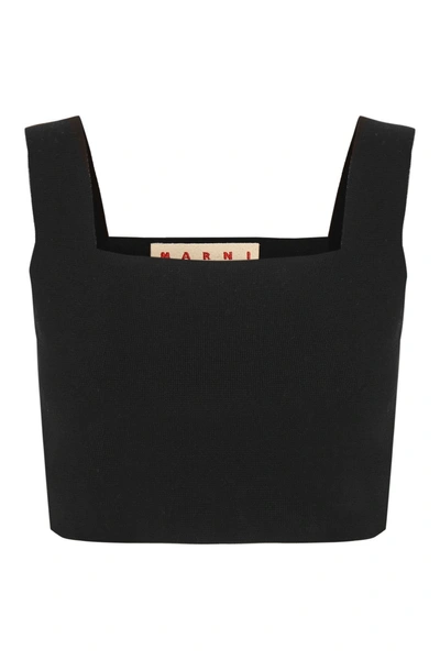 Marni Cropped Cotton Top | ModeSens