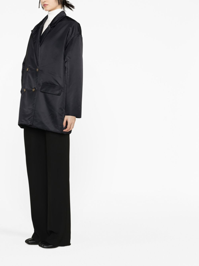 Loulou Studio Solan Double-breasted Padded Shell Jacket In Black | ModeSens