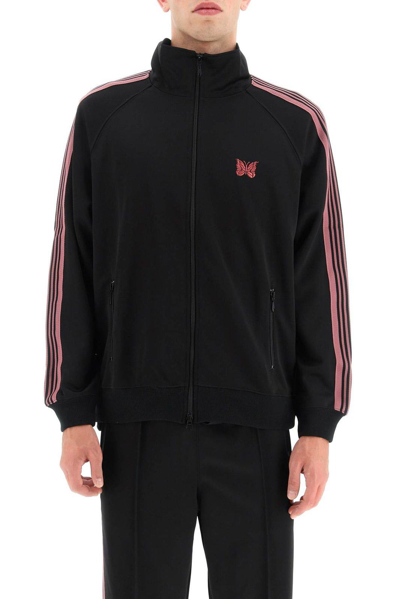 Needles Butterfly Embroidered Zip-up Track Jacket In Black | ModeSens
