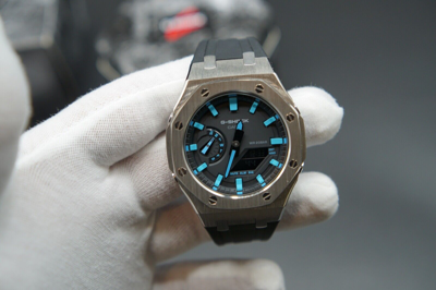 Pre-owned Casio Ga-2100-1a2er Ak Ap Royal Oak Custom Made Tiffany Blue ...