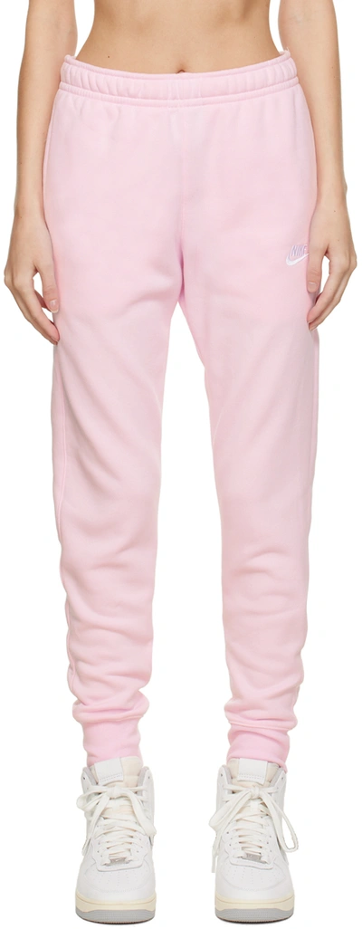 Nike Pink Sportswear Club Lounge Pants In Pink Foam /pink Foam | ModeSens