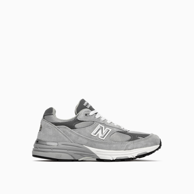 New Balance Made In Usa 993 Leather-trimmed Sneakers In Grey | ModeSens