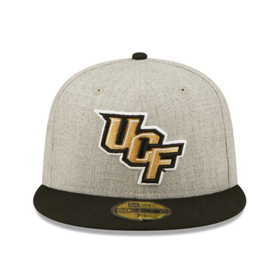New Era Heather Gray/black Ucf Knights Patch 59fifty Fitted Hat | ModeSens