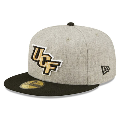 New Era Heather Gray/black Ucf Knights Patch 59fifty Fitted Hat | ModeSens