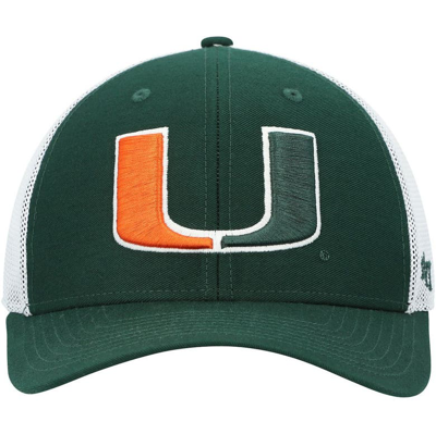 47 ' Green/white Miami Hurricanes Basic Two-tone Trophy Flex Hat | ModeSens