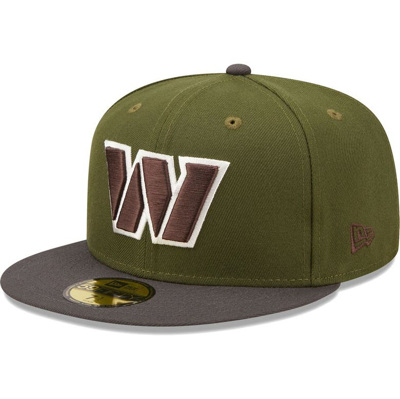 New Era Olive/graphite Washington Commanders 59fifty Fitted Hat | ModeSens