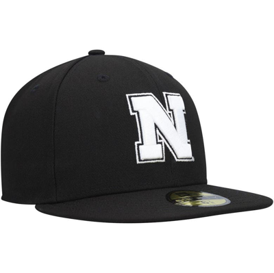 New Era Nebraska Huskers Black & White 59fifty Fitted Hat | ModeSens