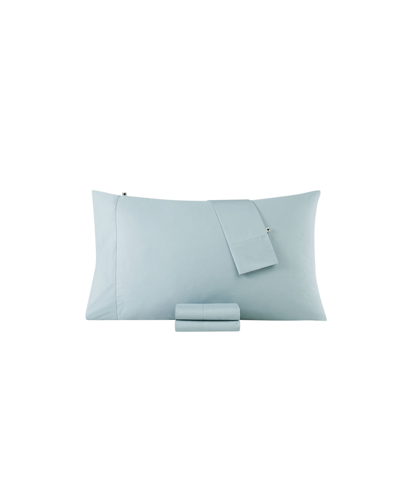 Kate Spade Solid Percale Sheet Set Bedding In Ice Blue | ModeSens