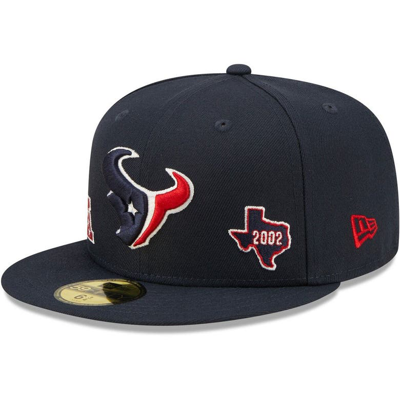New Era Navy Houston Texans Identity 59fifty Fitted Hat | ModeSens