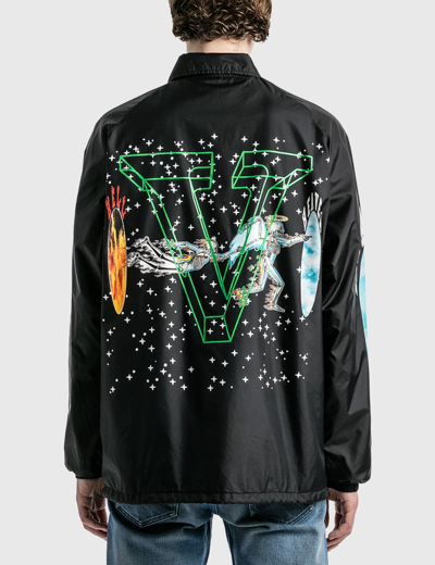Saint Michael X Vlone Skull Coach Jacket In Black | ModeSens