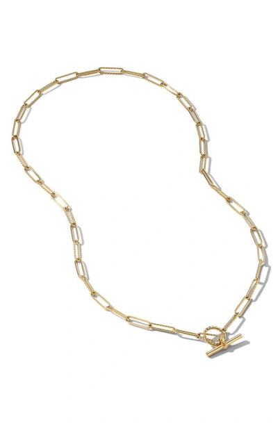 David Yurman Dy Madison Elongated Chain Necklace In 18k Yellow Gold ...