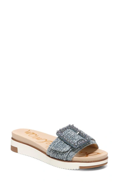 Sam Edelman Ariane Beaded Slip-on Sandal In Blue | ModeSens