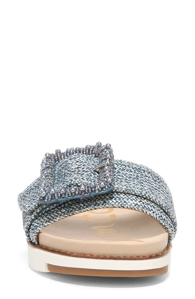 Sam Edelman Ariane Beaded Slip-on Sandal In Blue | ModeSens