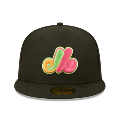 New Era Black Montreal Expos Summer Sherbet 59fifty Fitted Hat | ModeSens