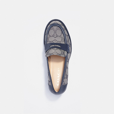 Coach Cora Loafer Pump In Dark Ocean | ModeSens