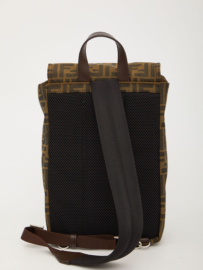 Fendi Ness Small Backpack In Beige | ModeSens