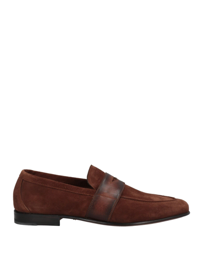 Stemar Suede Sorrento Loafers In Brown | ModeSens
