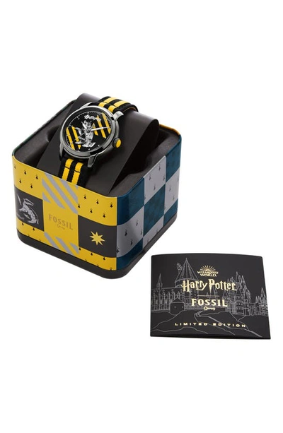 Fossil Unisex Limited Edition Harry Potter Hufflepuff Black Yellow ...