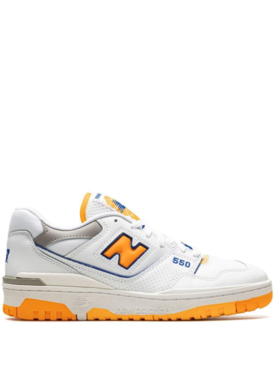 New Balance 550 Basketball Sneaker In White/vibrant Orange | ModeSens