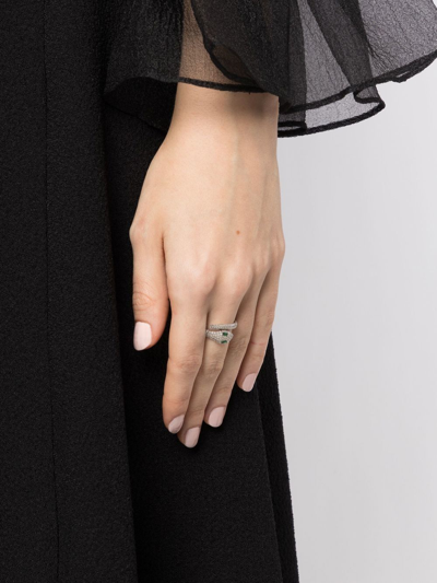 Apm Monaco Micropaved Snake Wraparound Ring In Silver | ModeSens