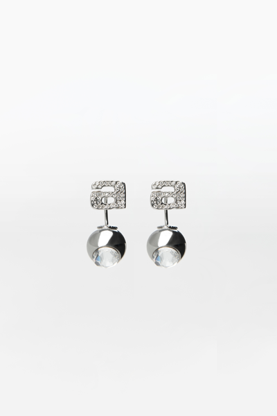 Alexander Wang Belly Button Earring In Stainless Steel In Shiny Silver ...