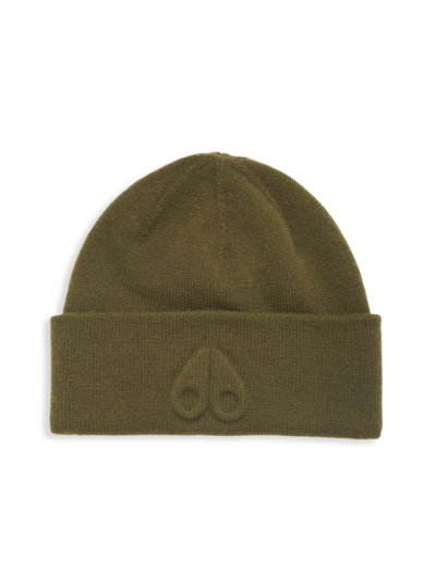 Moose Knuckles Wolcott Embossed-logo Beanie In Green | ModeSens