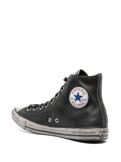 Converse Chuck Taylor Distressed High-top Sneakers In Black | ModeSens