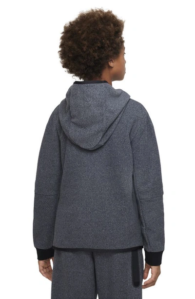 Nike Sportswear Tech Fleece Big Kids' (boys') Winterized Full-zip Hoodie In Black | ModeSens