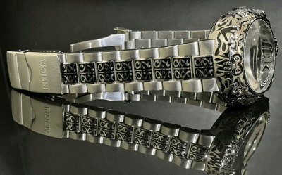 Pre-owned Invicta Artist Series 24 Jewel Automatic Silver Skull ...