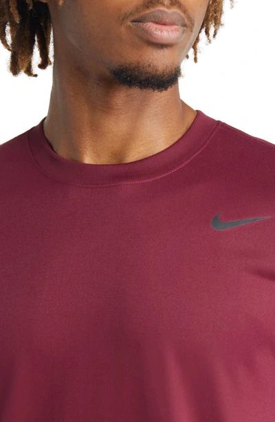 Nike Men's Dri-fit Legend Long-sleeve Fitness Top In Red | ModeSens