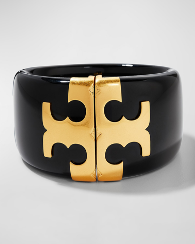 Tory Burch Women's Eleanor 18k-gold-plated & Acetate Bangle In Rolled ...