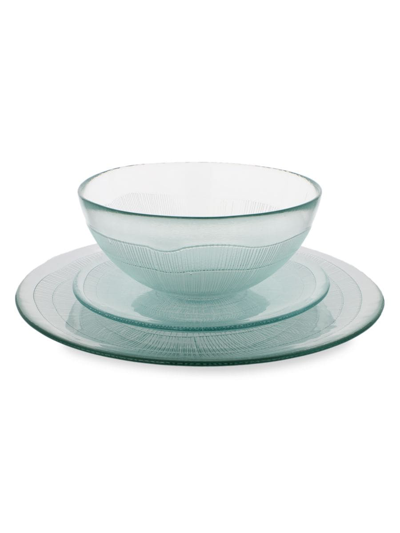 French Home Laguiole 12-piece Birch Recycled Glass Dinnerware Set In ...