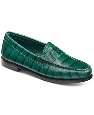 Gh Bass Women's Weejuns Whitney Exotic Penny Loafers Women's Shoes In ...