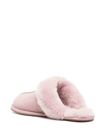 Ugg Scuffette Ii Fur-trimmed Slippers In Pink | ModeSens