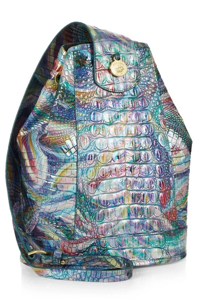 Brahmin Allie Croc Embosssed Leather Bucket Bag In Elope | ModeSens