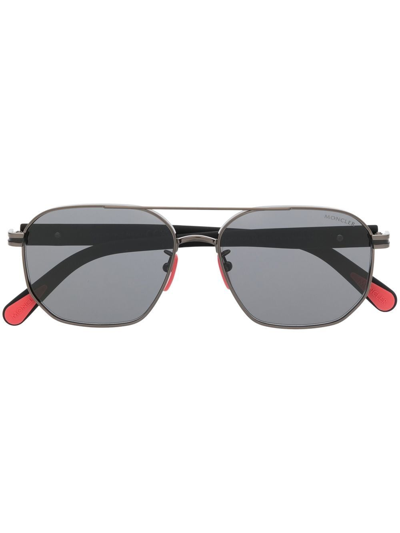 Moncler Round Pilot-frame Sunglasses In Black | ModeSens