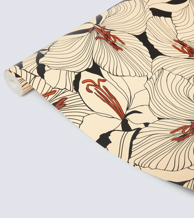 Gucci Floral-print Wallpaper In Ivory,black,multicolour | ModeSens