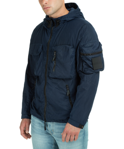 Outhere Abstract X Parka Jacket In Blue | ModeSens