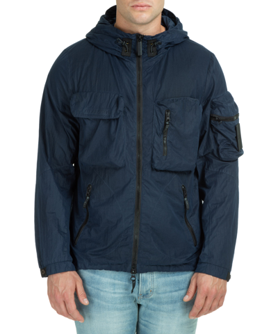 Outhere Abstract X Parka Jacket In Blue | ModeSens