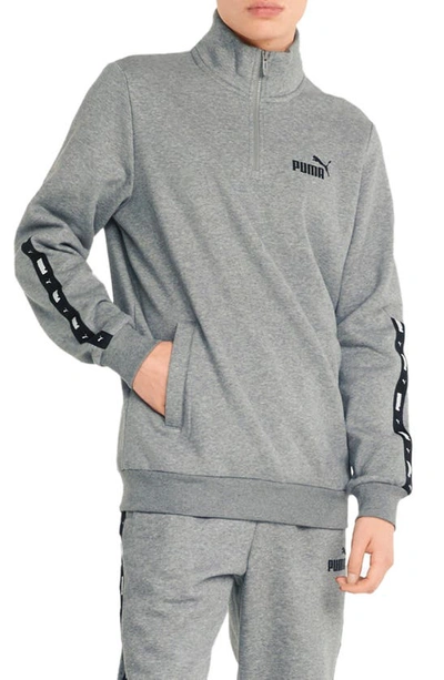 Puma Essentials Half Zip Pullover In Grey | ModeSens