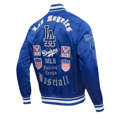 Pro Standard Royal Los Angeles Dodgers Old English Satin Full-snap ...