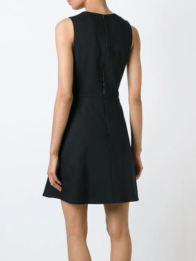 Alice And Olivia 'bria' Peplum Fit & Flare Dress In Black/white | ModeSens