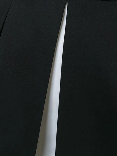 Alice And Olivia 'bria' Peplum Fit & Flare Dress In Black/white | ModeSens