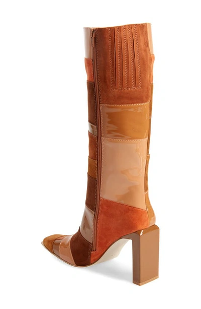 Jeffrey Campbell Lightspeed Patchwork Boot In Tan Multi | ModeSens